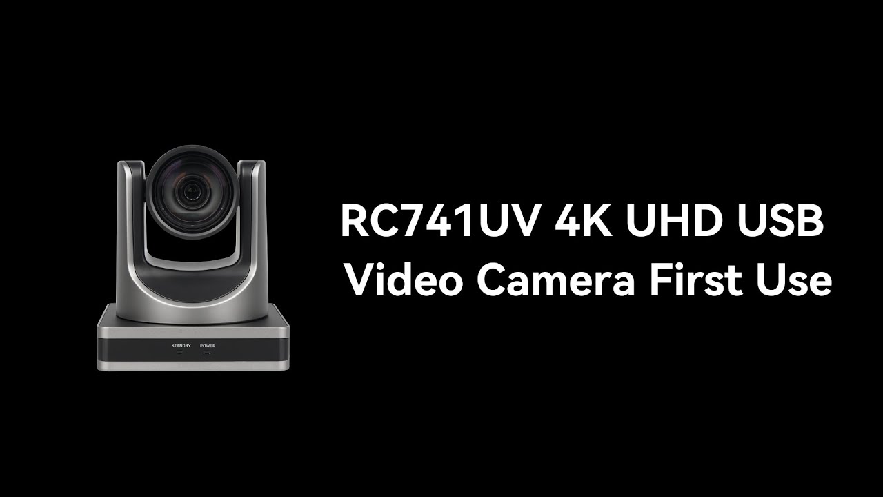 Rocware RC741UV 4K USB3.0 PTZ Camera First Use - YouTube