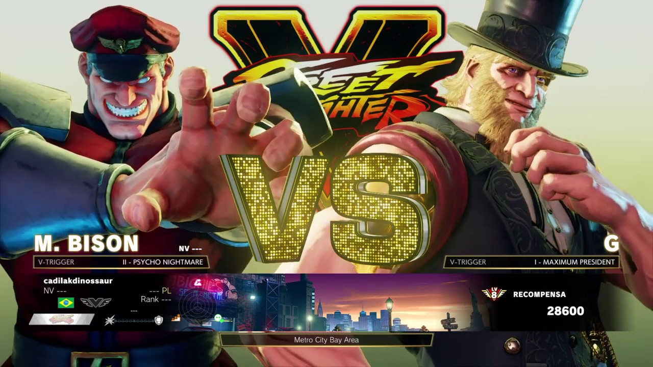 STREET FIGHTER V_ Modo Arcade Sf5 Bison hard - YouTube