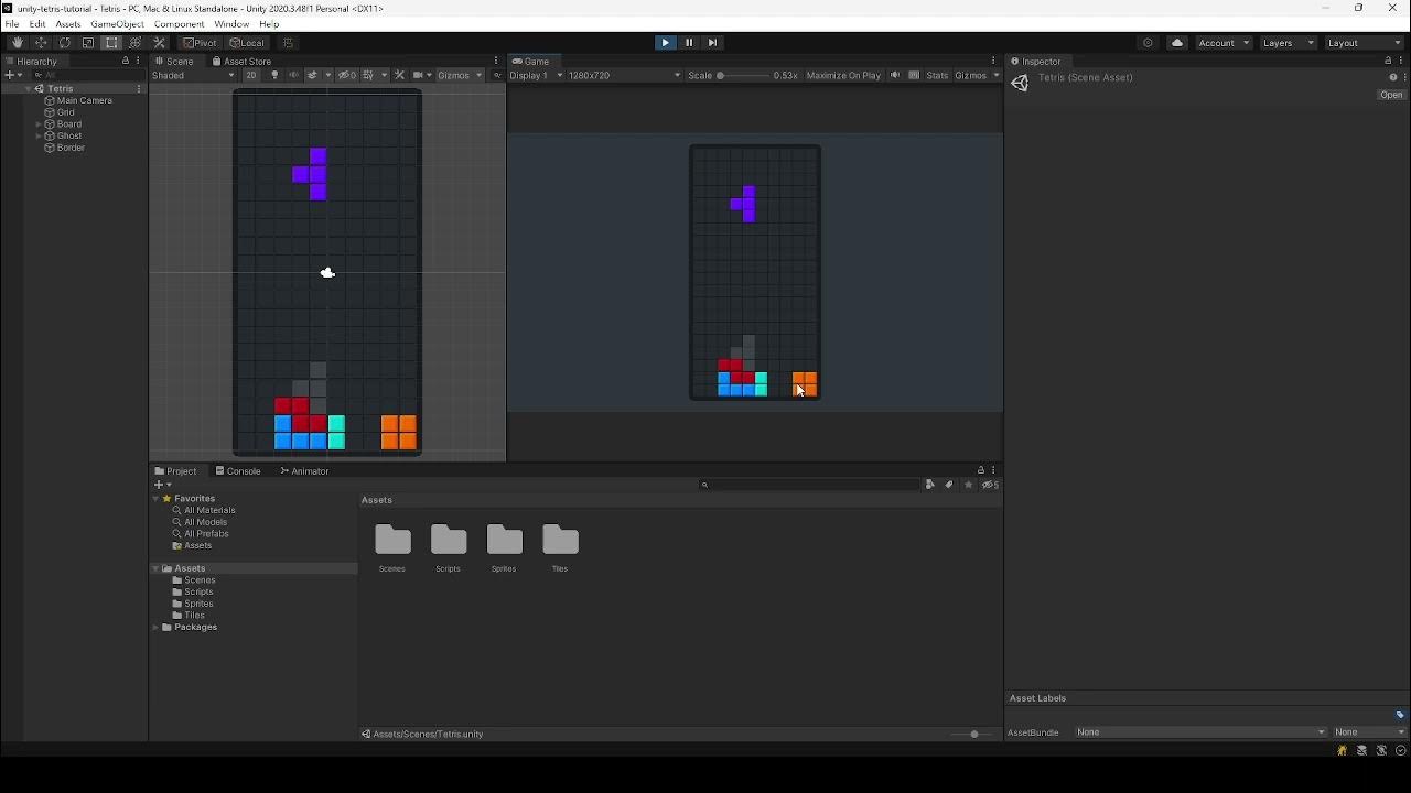 Test Unity Tetris Tutorial Youtube