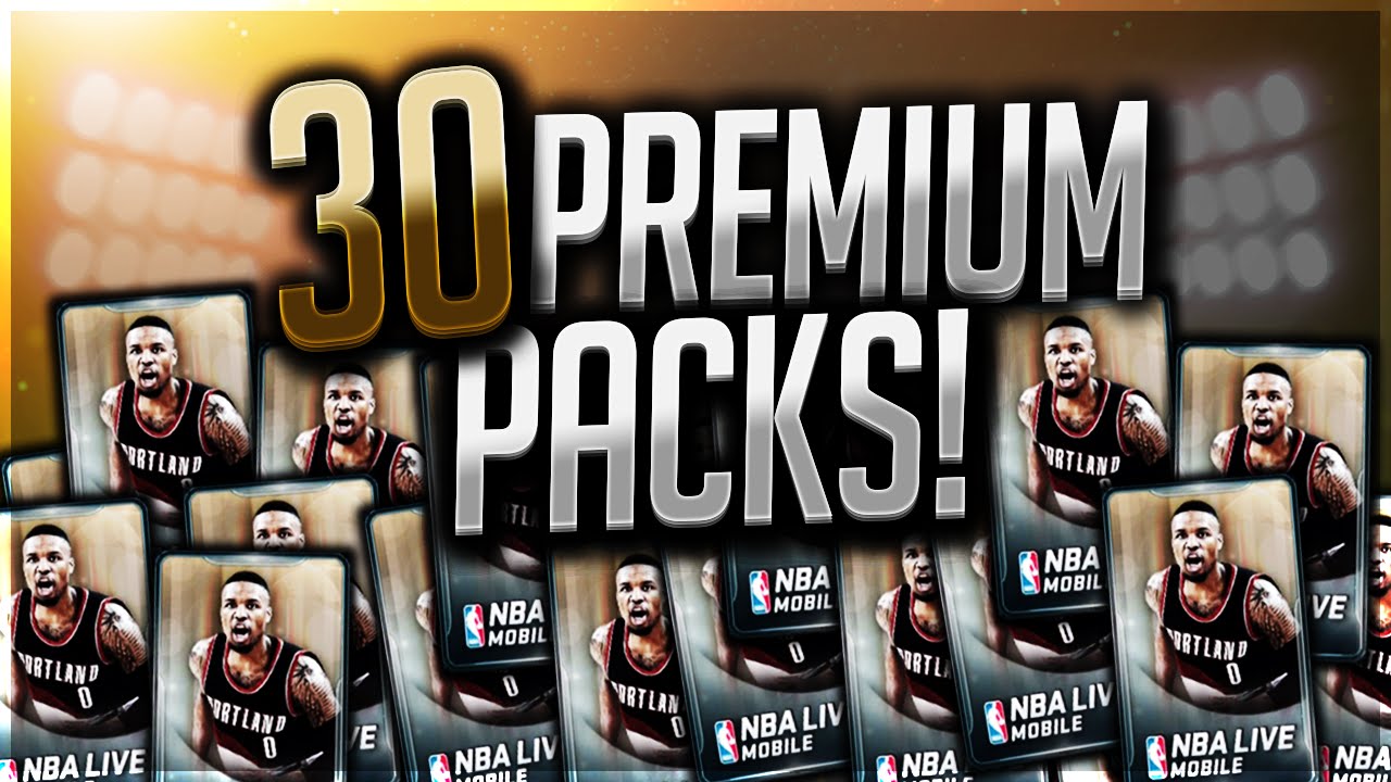 30 PREMIUM PACKS OPENING! NBA Live Mobile - YouTube