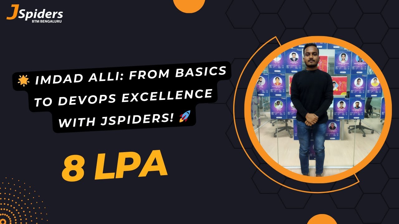 Elevating Careers: Imdad Alli's Journey to DevOps Mastery with JSpiders - YouTube