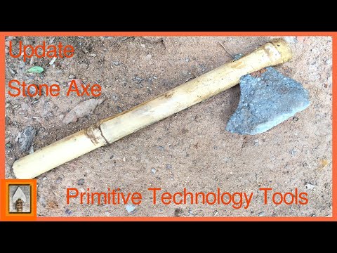 Primitive Technology Tools - Update How to Make a Stone Axe