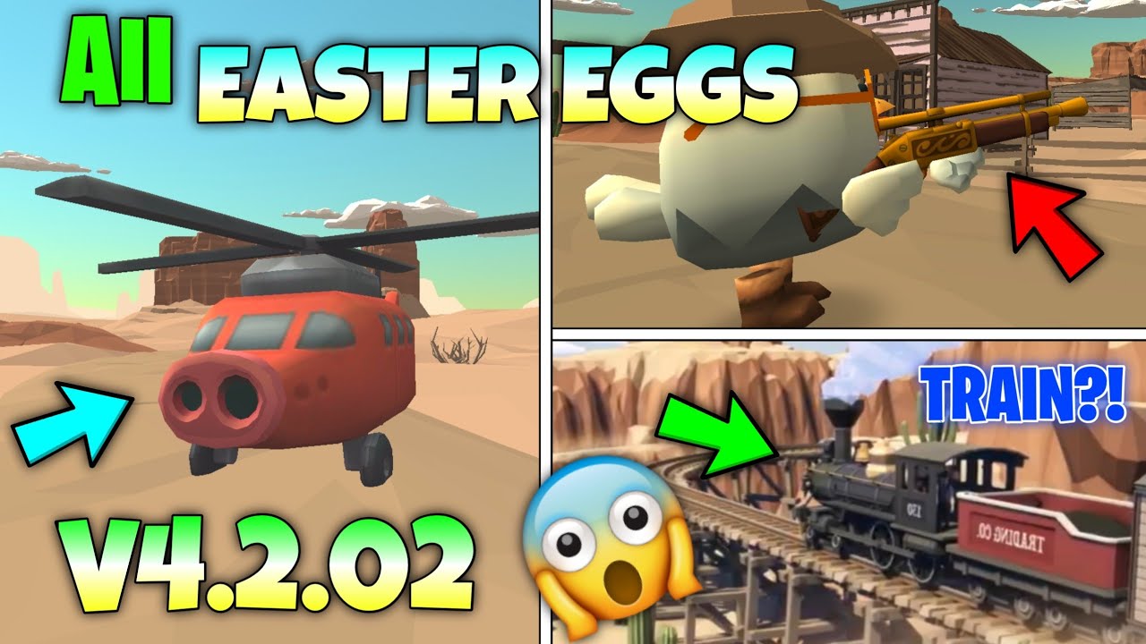 😱 ALL EASTER EGGS IN CHICKEN GUN NEW UPDATE V4.2.02 || ВСЕ ПАСХАЛЬНЫЕ ...