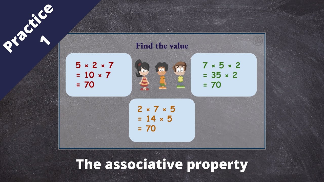 Grade 8: Whole numbers - The associative property (Practice 1) - YouTube