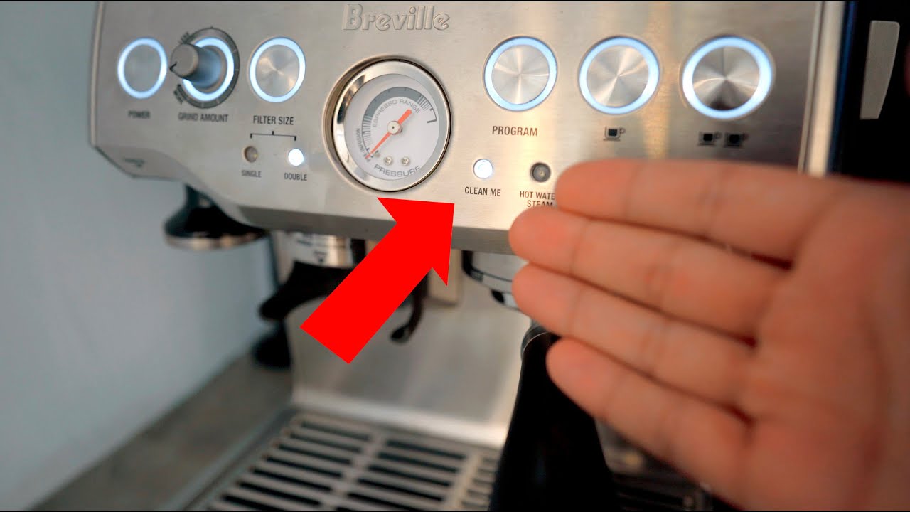 Cómo arreglar la luz de 'CLEAN ME' en tu Breville Barista - YouTube