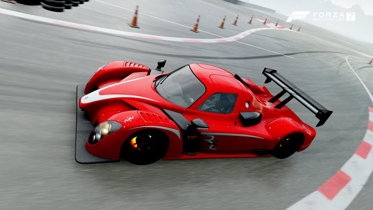 2015 Radical RXC turbo around the top gear test track with wet lap ...