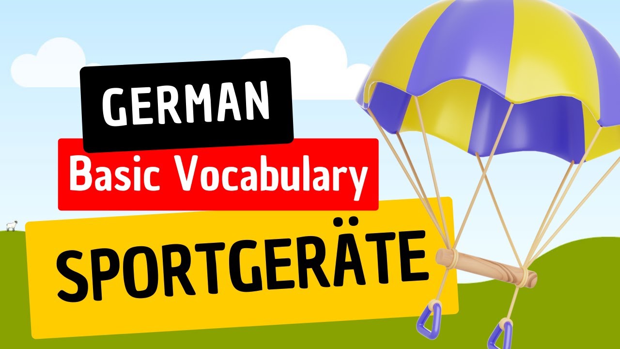 15 German sports vacabularies spoken by a native - Sportgeräte #1 - YouTube