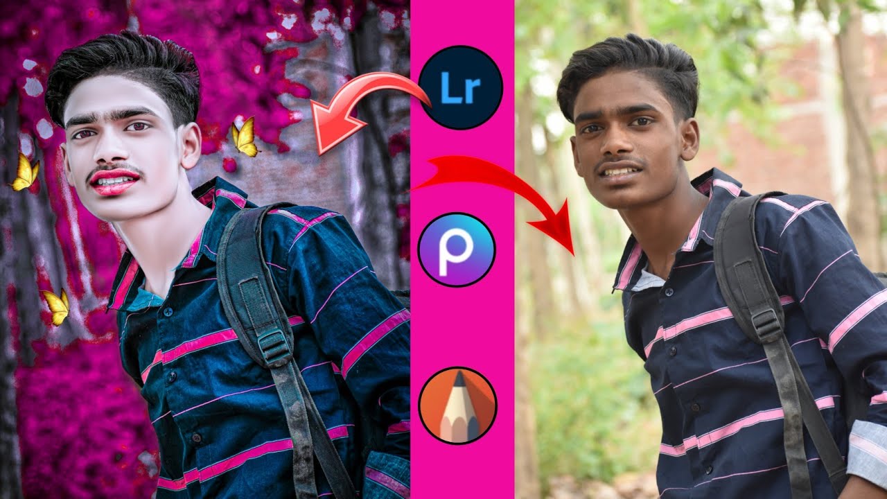 pink And Blue colour Lightroom photo editing | pink tone Lightroom ...