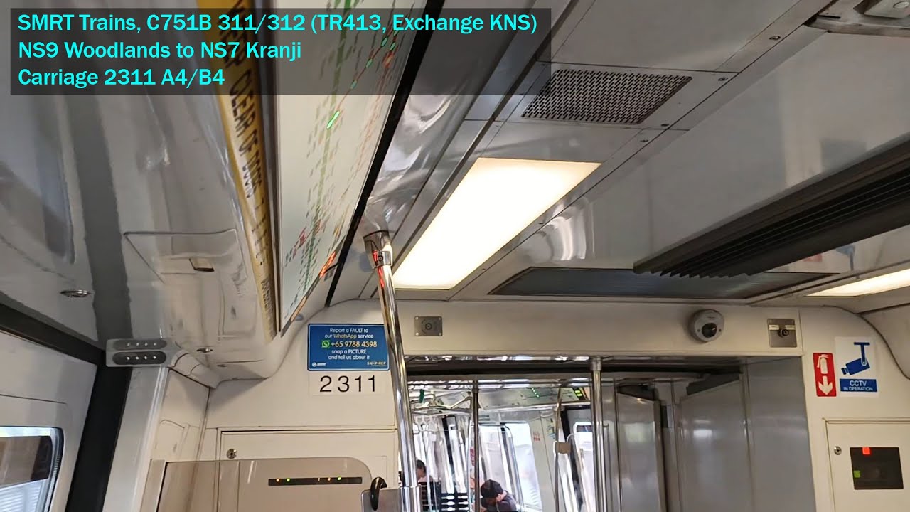 [Exchange KNS] SMRT Trains - KNS C751B [311/312] [Woodlands → Kranji ...