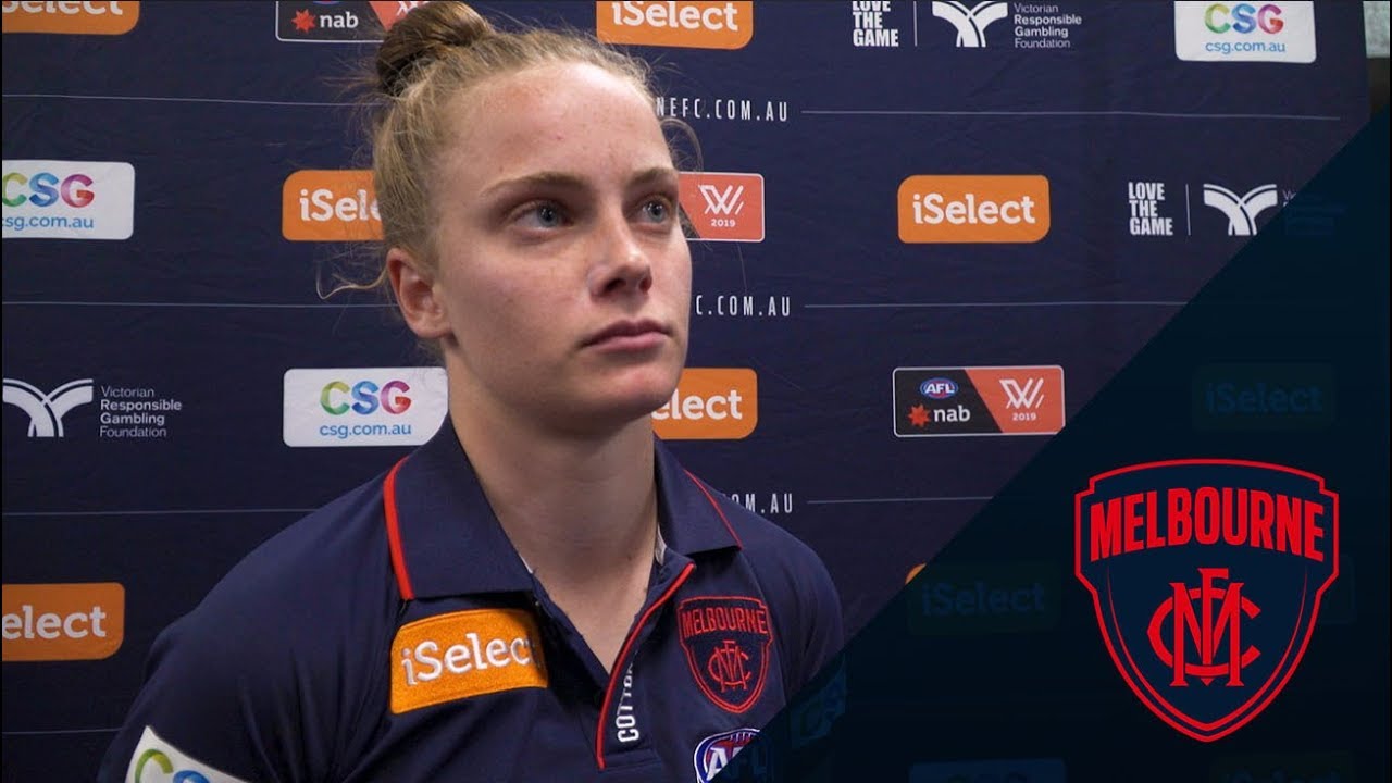 AFLW | Sarah Lampard Post-match - YouTube