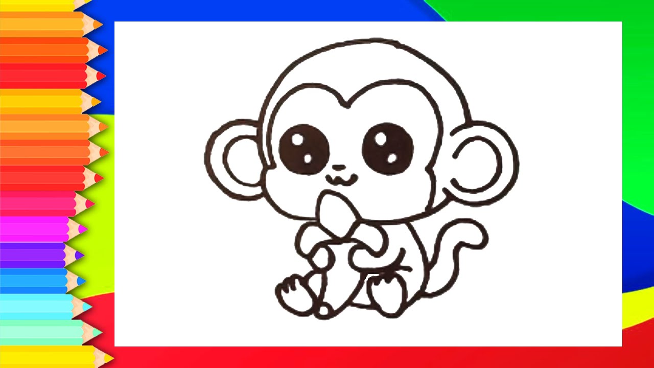 ¡Aprende a DIBUJAR un CHANGO FÁCIL! 🐵 Tutorial DIVERTIDO para NIÑOS ...