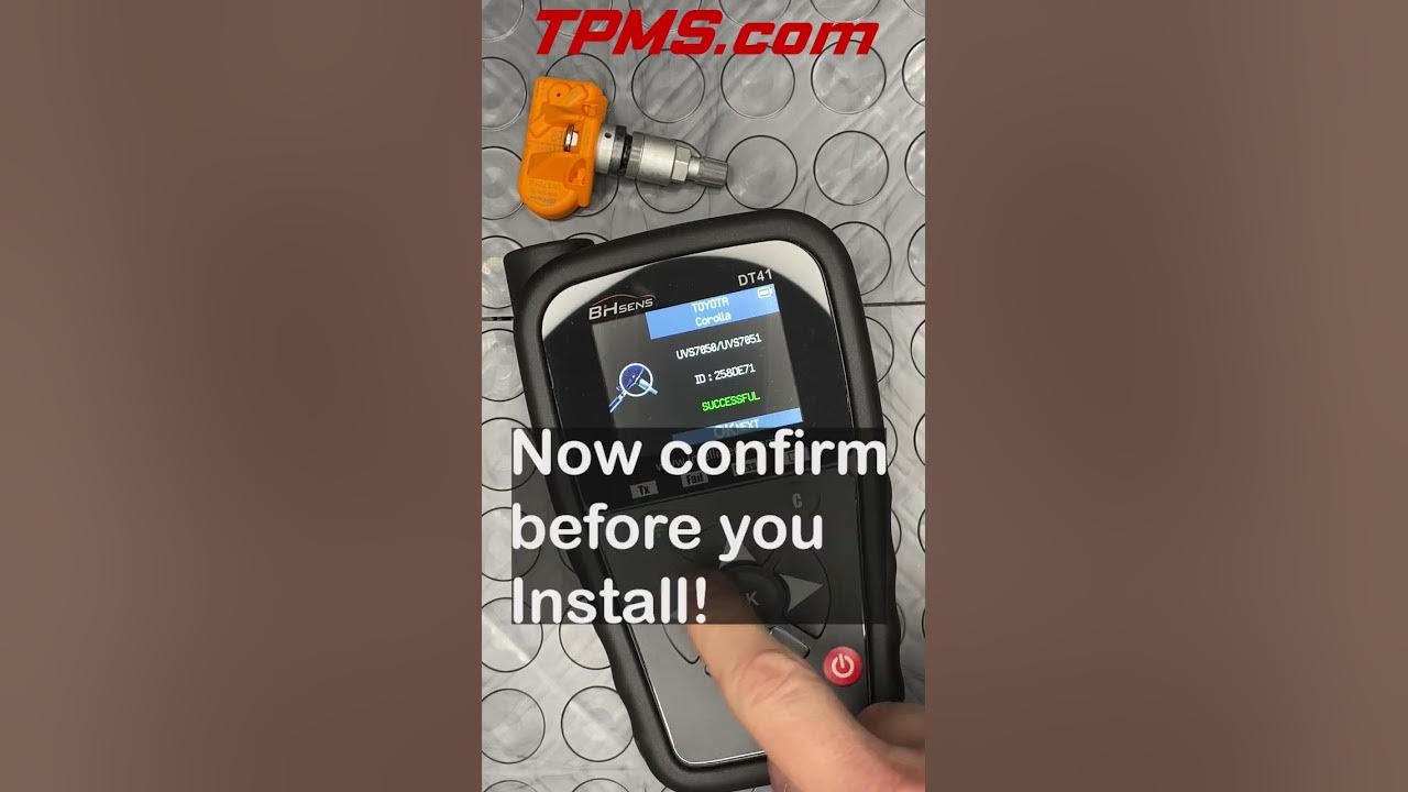 BHSens (Huf) TPMS sensor programming for a Toyota vehicle UVS7050 on an ...