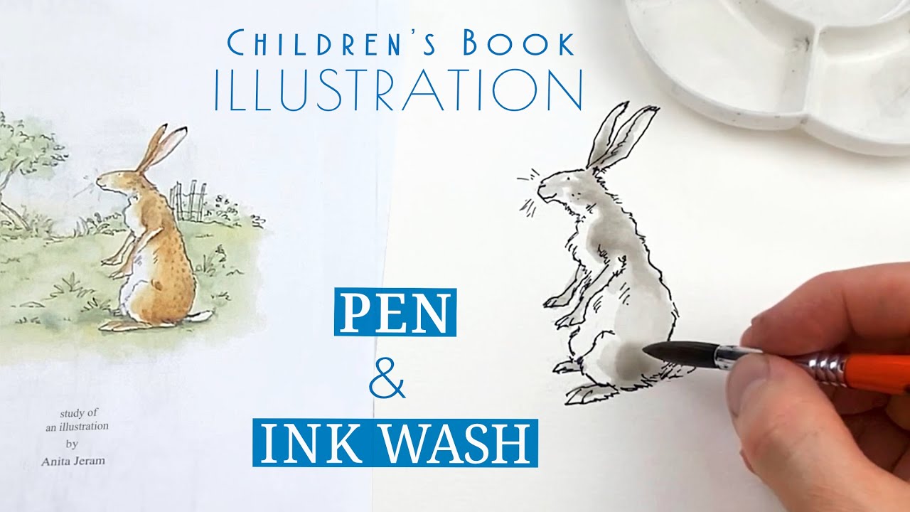 Children s Book Illustration Pen Ink Wash Study YouTube