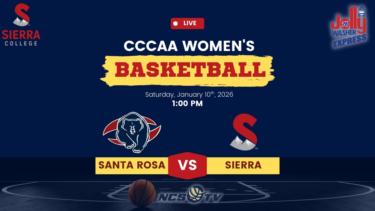 Santa Rosa Junior College vs Sierra College Women's Basketball LIVE 1 ...