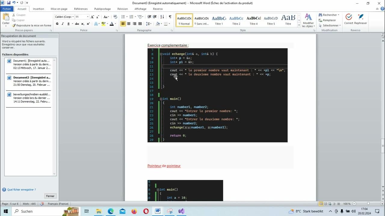 COURS POINTEURS PARTIE3 FIN C++ - YouTube