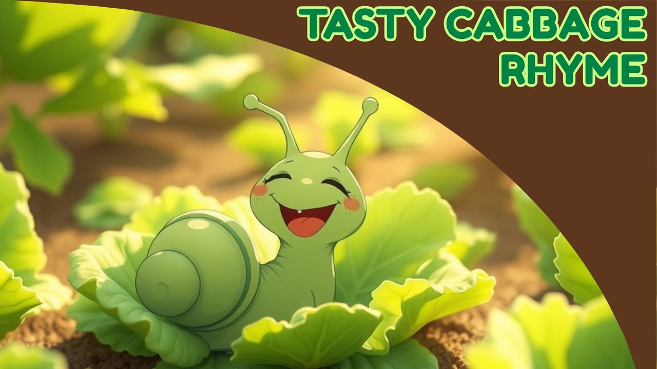 Tasty cabbage nursery rhyme || The snail love to eat the cabbage ...