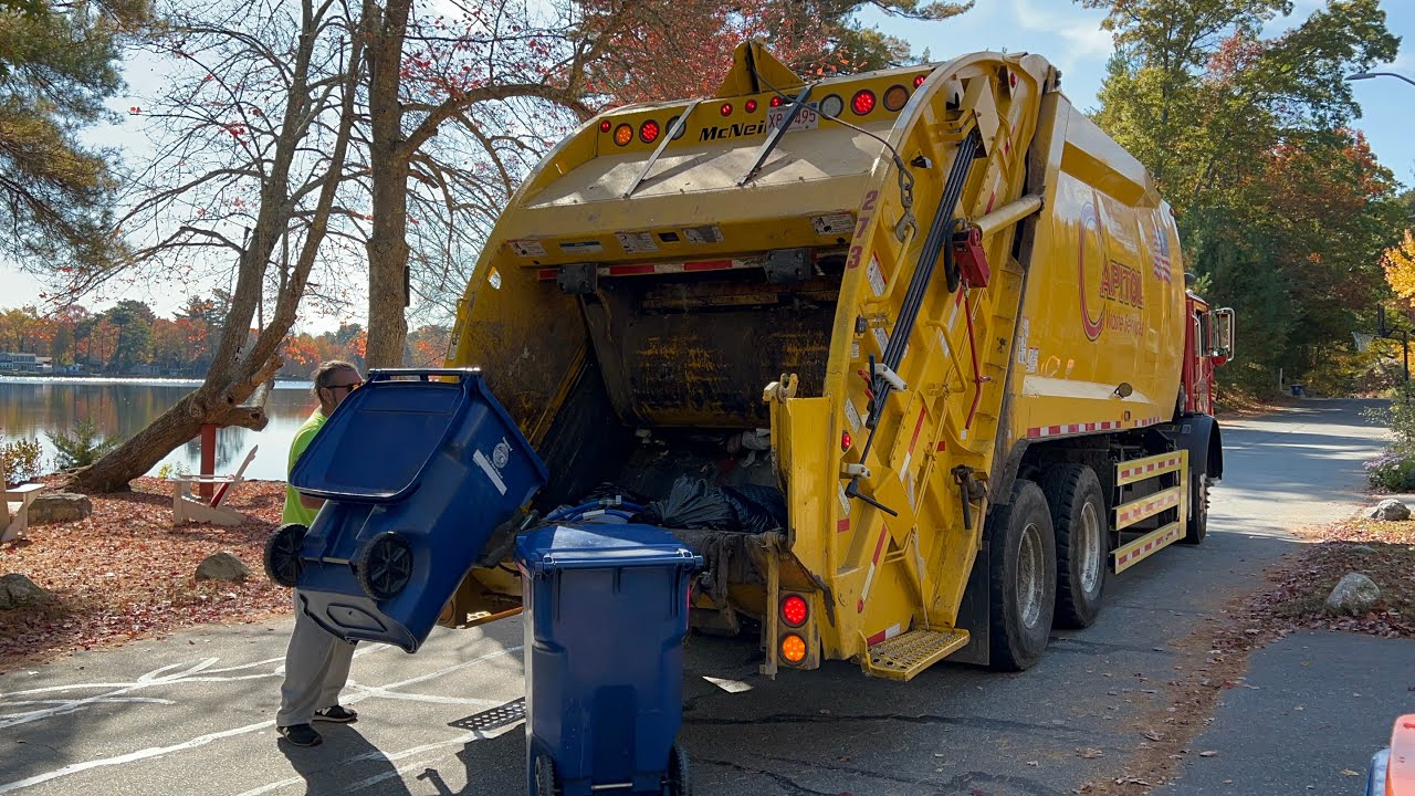 Capitol Waste Garbage Truck Packing New Bedford’s Lake Route Trash ...