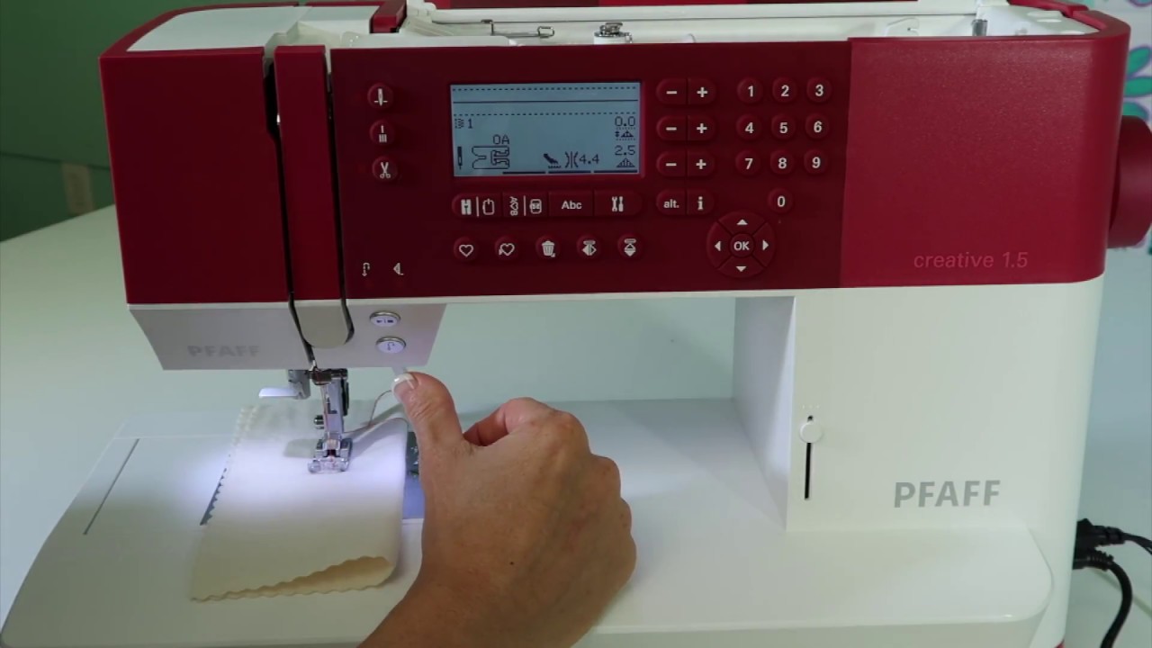 Pfaff creative 1.5 17 Reverse & Permanent Reverse - YouTube