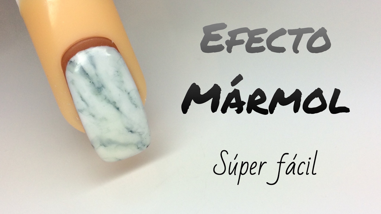 Efecto Mármol Súper Fácil | Nail Art - YouTube