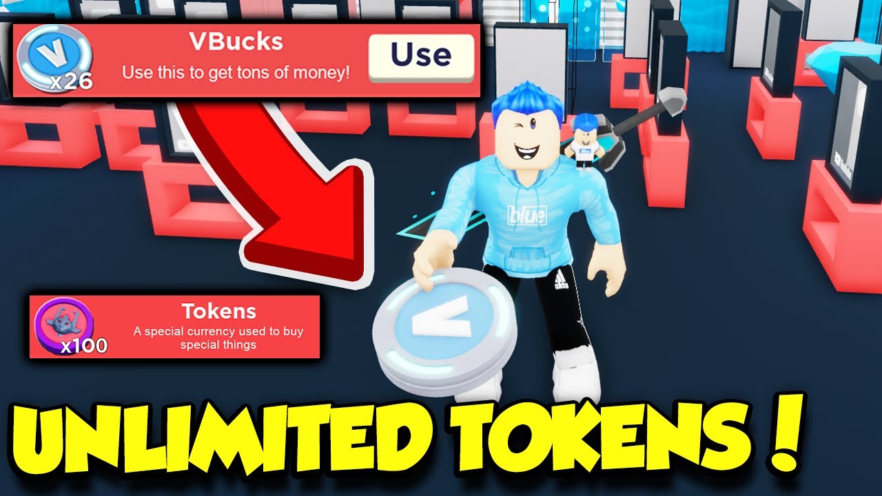 I Got TONS OF V BUCKS In YouTube Simulator And GOT UNLIMITED TOKENS ...