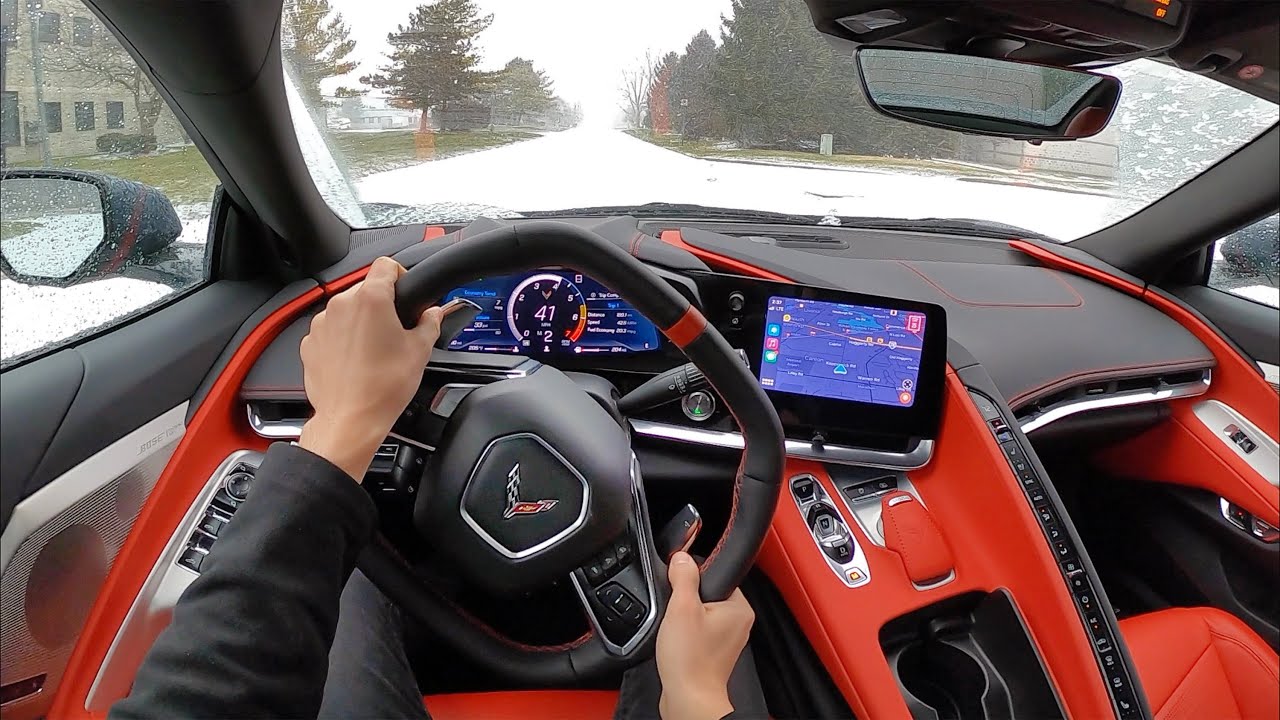 2020 Chevrolet Corvette Stingray Convertible - POV Winter Driving - YouTube