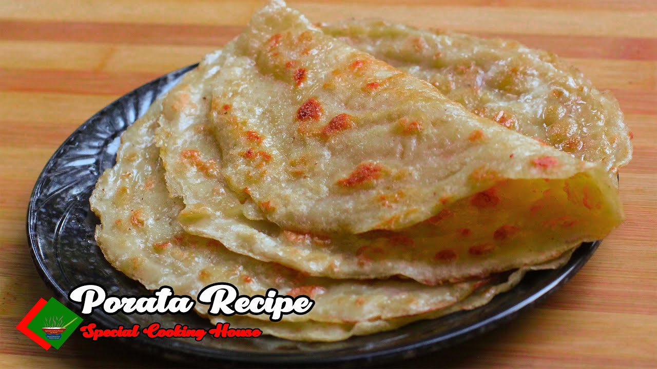 রুটি বেলার ঝামেলা ছাড়াই তুলতুলে নরম পরোটা বানানোর পদ্ধতি | Porata ...