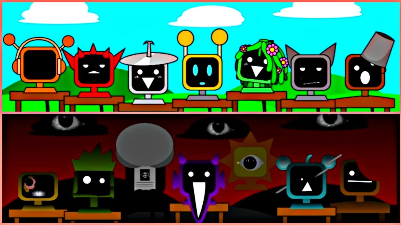 Sprunki Incredibox but All Mr Fun Computer Normal Vs Horror New Mod ...
