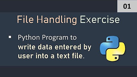 File Handling Exercise | Python Programming Exercise - YouTube