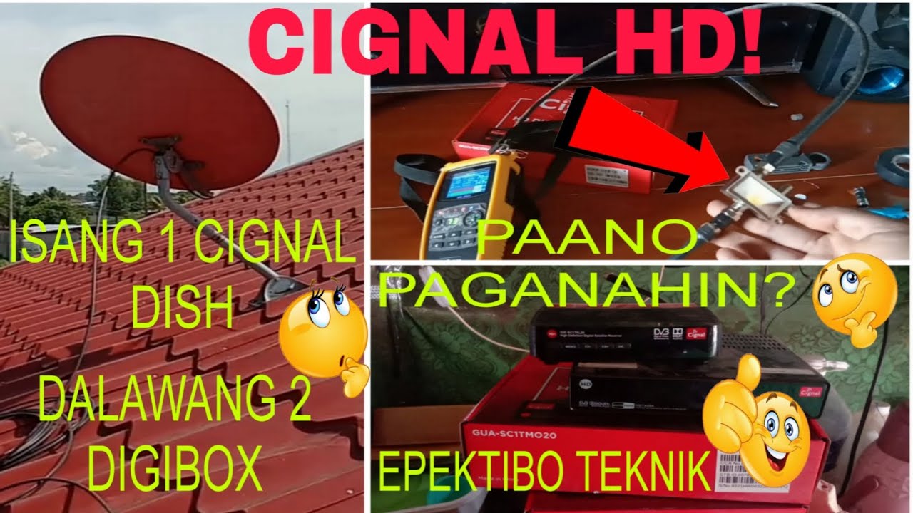 CIGNAL HD ISANG PLATO AT DALAWANG CIGNAL BOX ( assemble tutorial) - YouTube