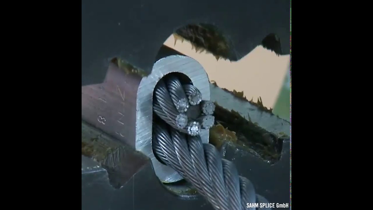 Swagging of Wire Rope - YouTube