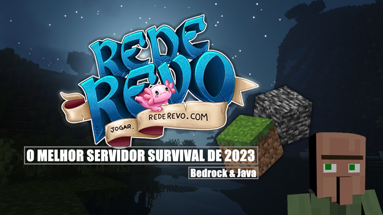 A Volta do MELHOR Servidor de SURVIVAL MMO do Minecraft - REDE REVO [1.13 ~ 1.20] - YouTube