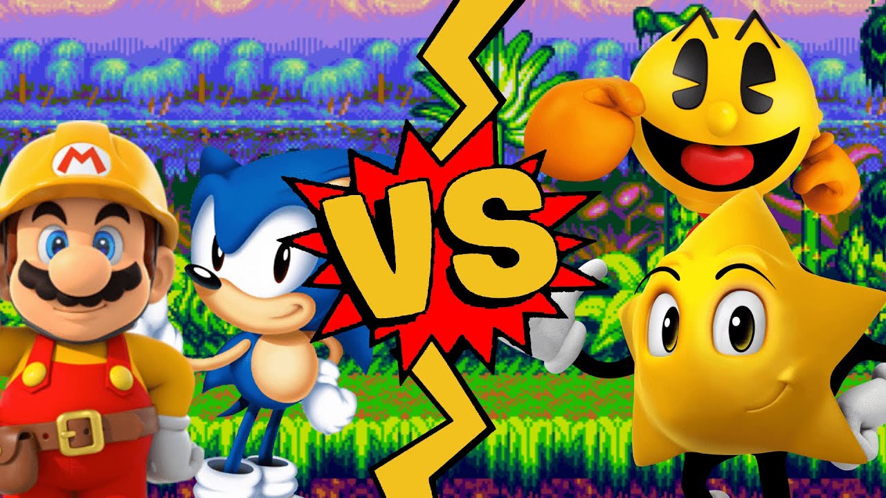 M.U.G.E.N. Battles | Sonic Mania/Mario Maker vs Pac-Man/Ristar - YouTube