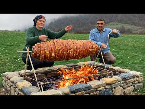 Köyde Dev Kokoreç Yaptık | Ateşte Geleneksel Lezzet