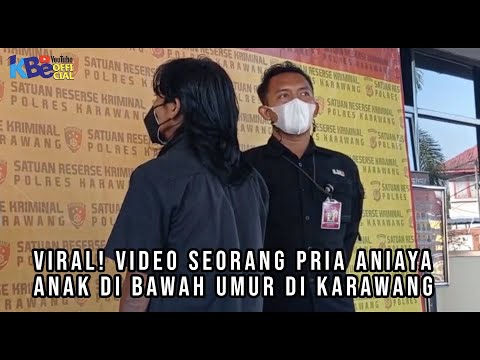 Viral! Video Seorang Pria Aniaya Anak di Bawah Umur di Karawang