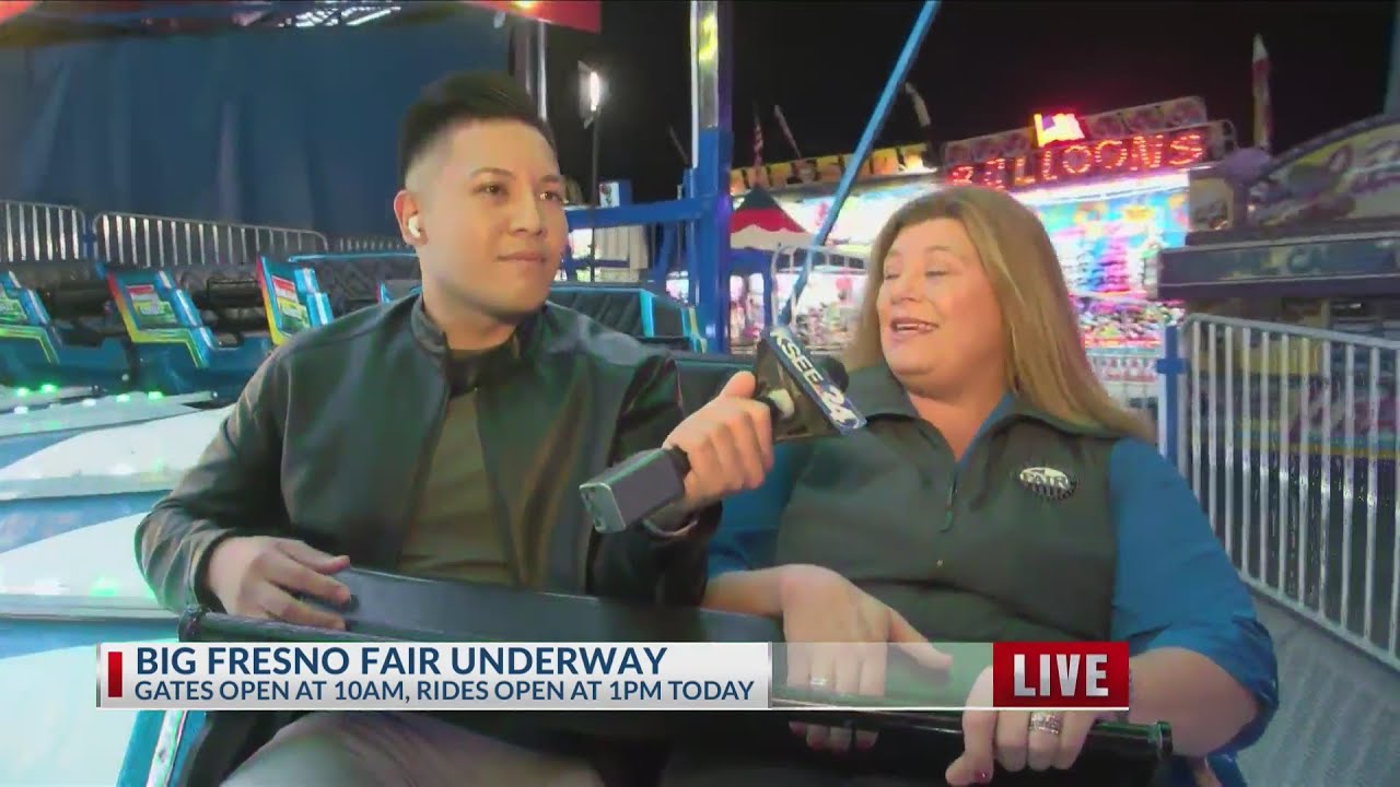 Inside the newest carnival ride "Hawaiian Express" at the Big Fresno ...