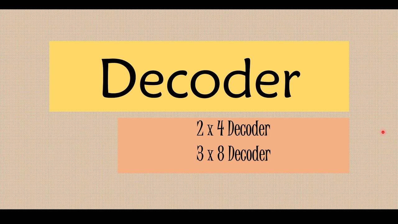 Decoder Circuits | 2x4, & 3x8 Decoder Circuits | Computer Hardware ...