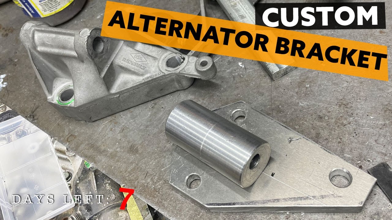 Custom Alternator bracket with 7 days until the First round at Cadwell ...
