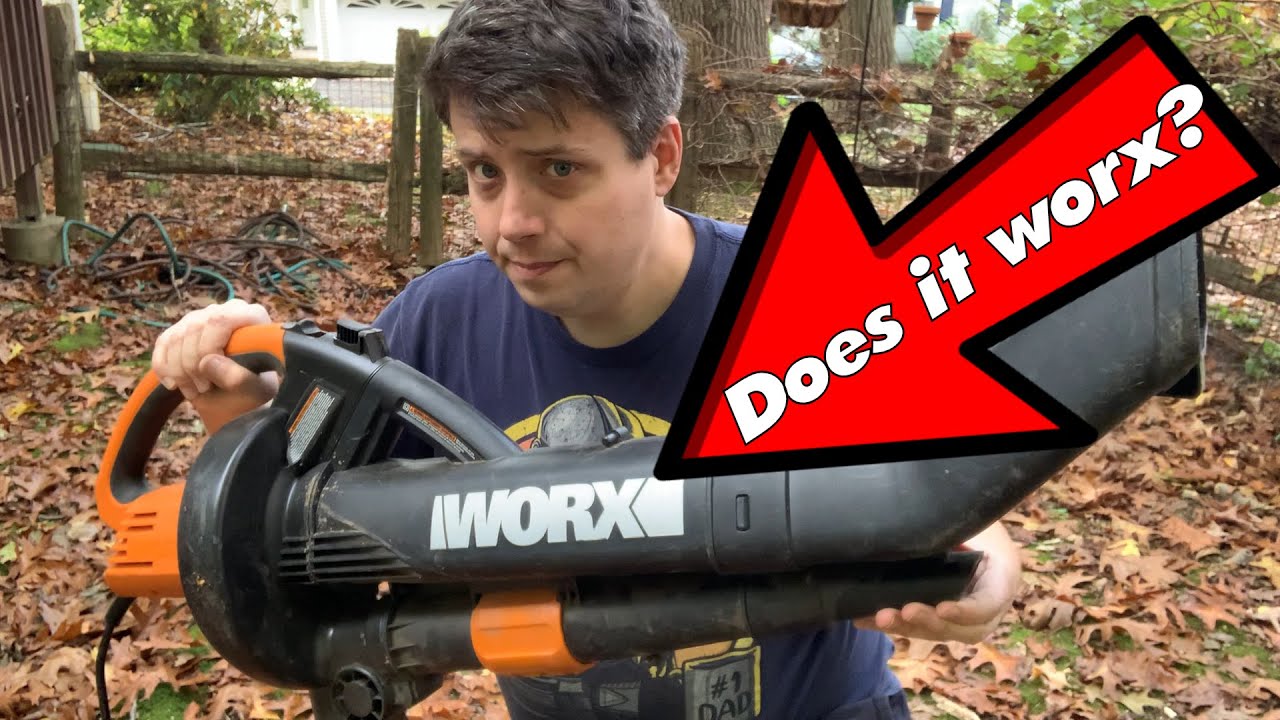 WORX 12 Amp TRIVAC 3-in-1 Electric Leaf Blower/Mulcher/Vacuum Review ...