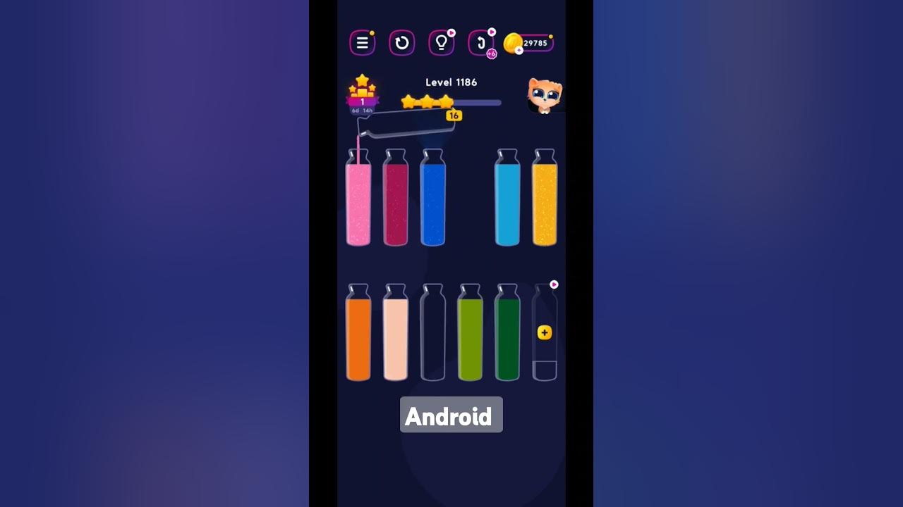 How to pass levels 1186, 1187 on get color on Android #1186 #1187 #getcolor #gameplay - YouTube