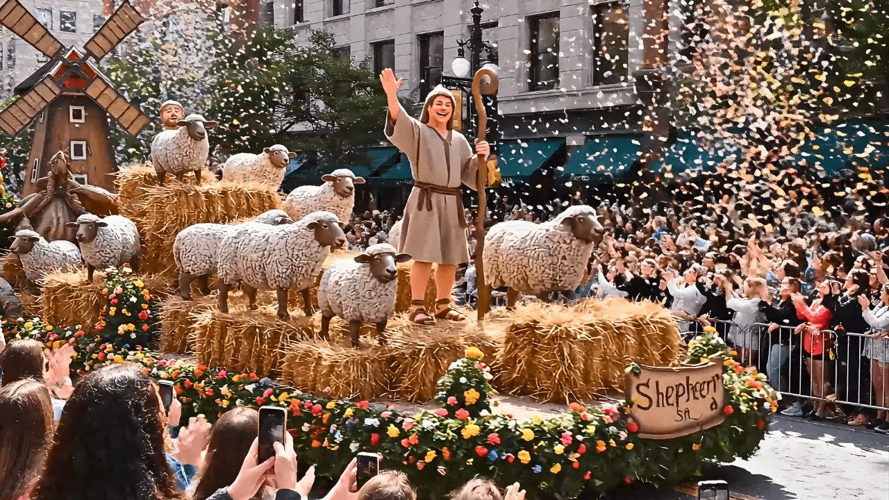 NYC Jesus Parade 2025 on 5th Avenue All 50 Giant Biblical Floats ...