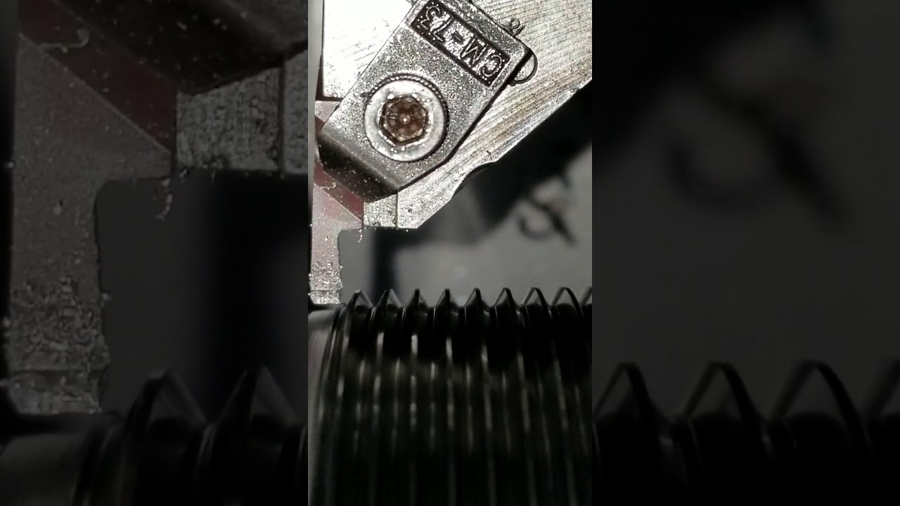 Blunt Start Thread on CNC Mazak QTN 200 Mazatrol - YouTube