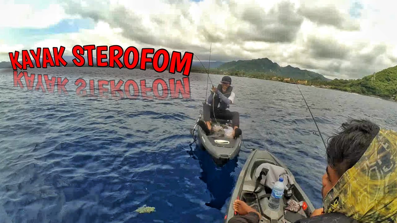mancing diatas kayak sterofom #Petualangbalicenel - YouTube