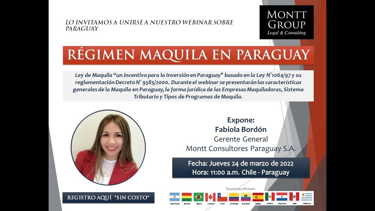 Régimen de Maquila en Paraguay 20220324 - YouTube