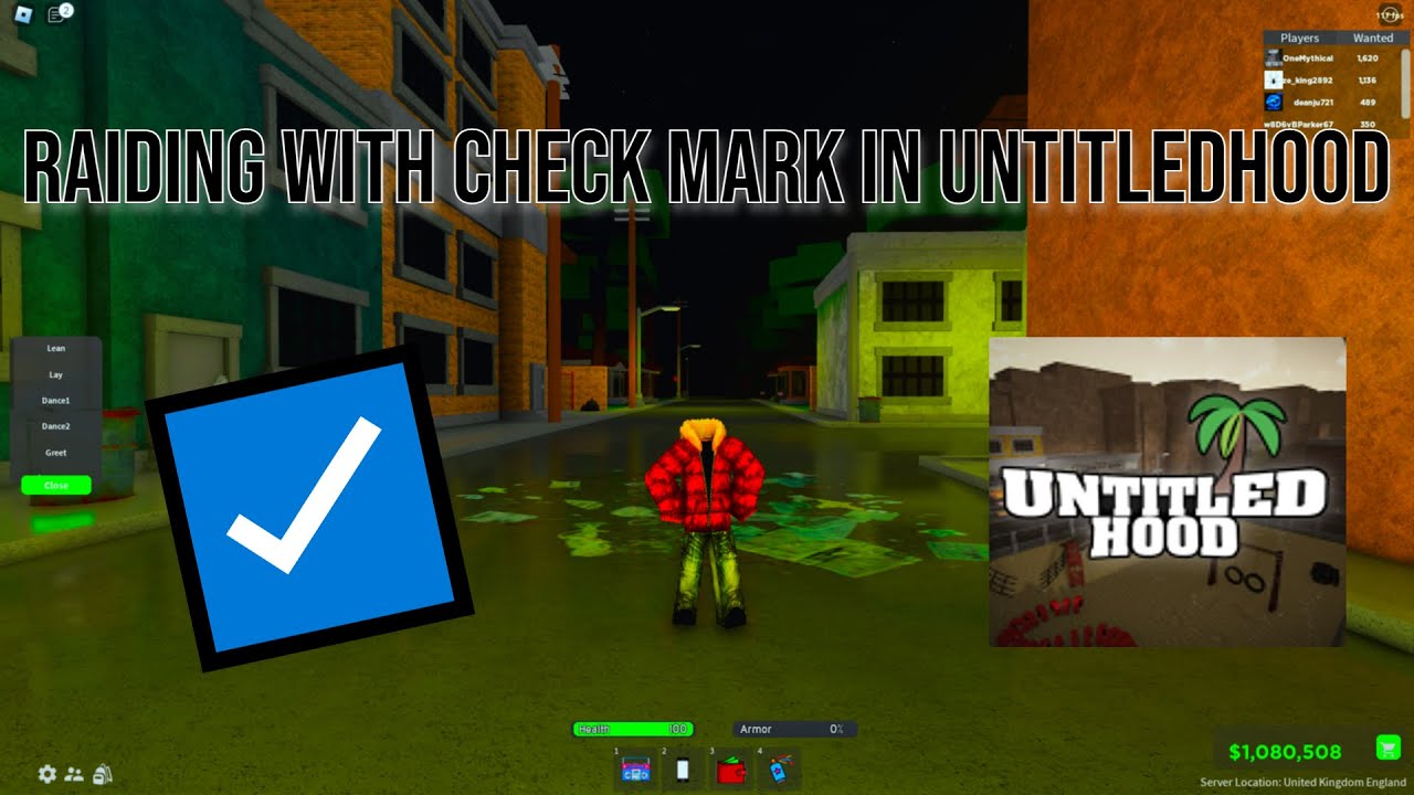 ☑️ Raiding as a Headless Tryhard with Check Mark in Untitled Hood ☑️ ...