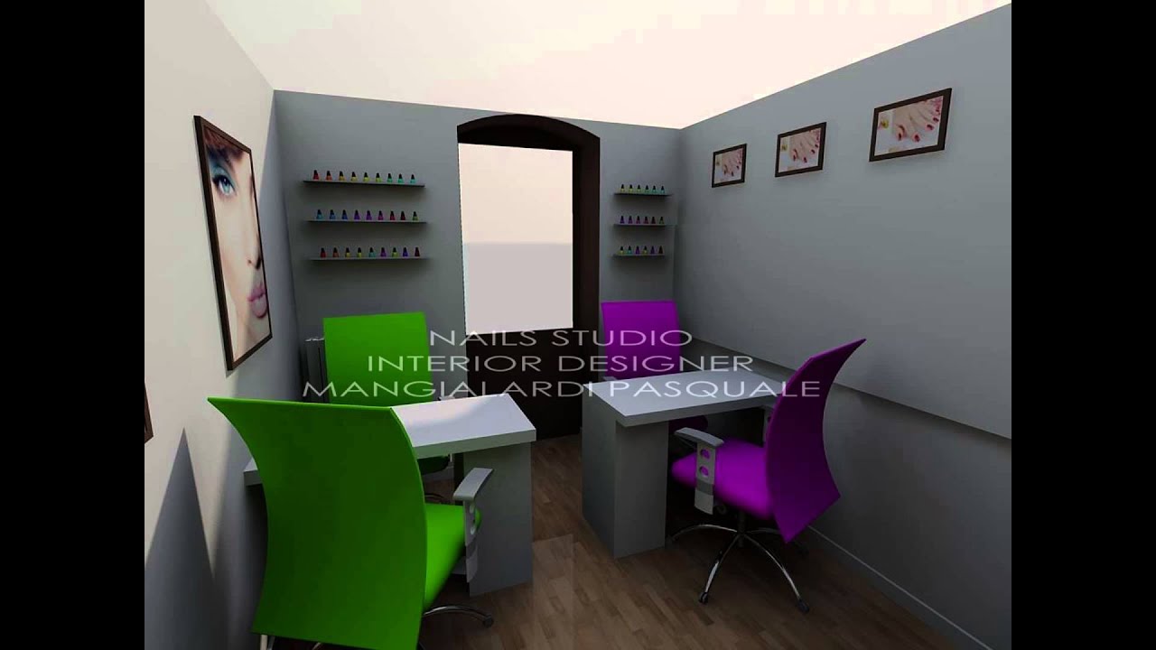 NAILS STUDIO - Interior Design - YouTube