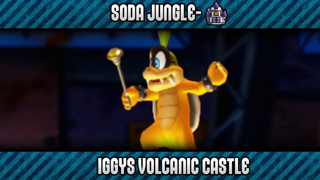 New Super Mario Bros. U 100% - Soda Jungle-Castle: Iggys Volcanic ...