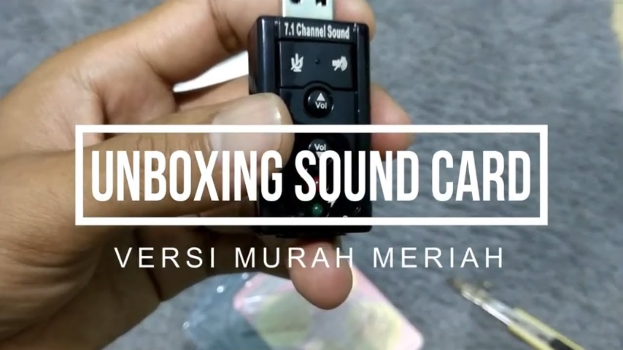 Unboxing Sound Card 7.1 murah meriah tapi lumayan bagus - YouTube