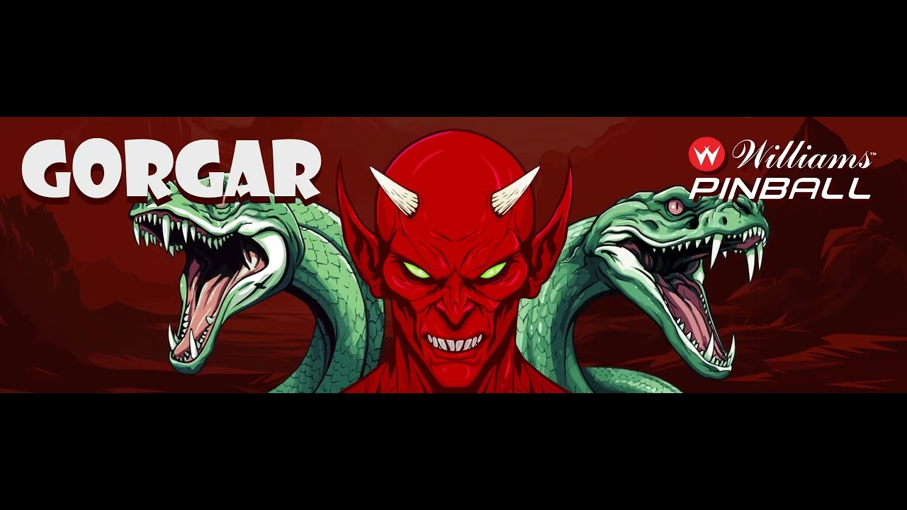 Gorgar (Williams 1979) Pinball / Vpin Topper or Full DMD. Looping Video ...