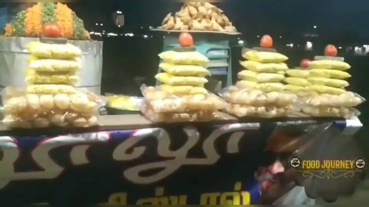 Beach samosa sundal | yummy | channa sundal | food journey - YouTube