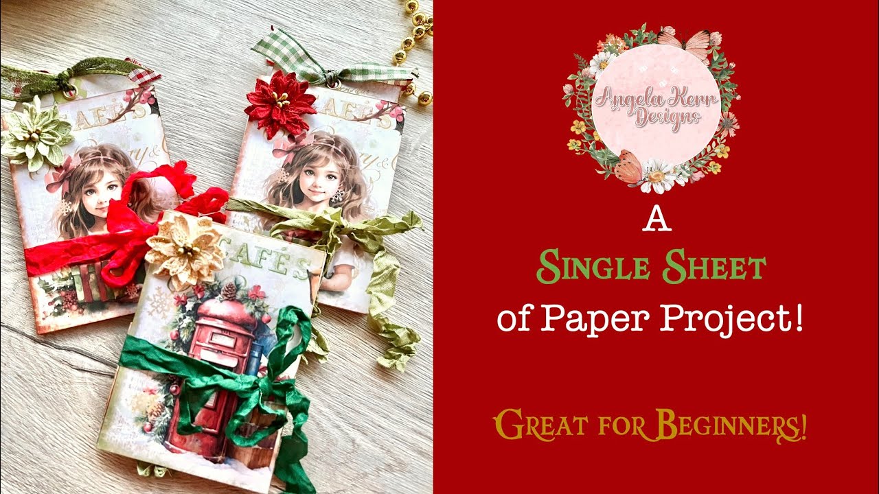 Creating little Booklets from a Single Sheet of Paper! - YouTube